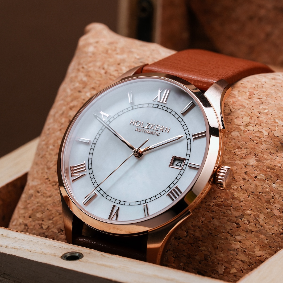 Milestones (Nacre/Brown) | Holzkern Wood Watches