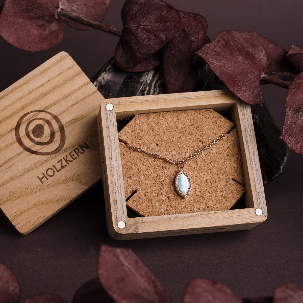 Visual Necklace (Nacre/Rose Gold) | Holzkern