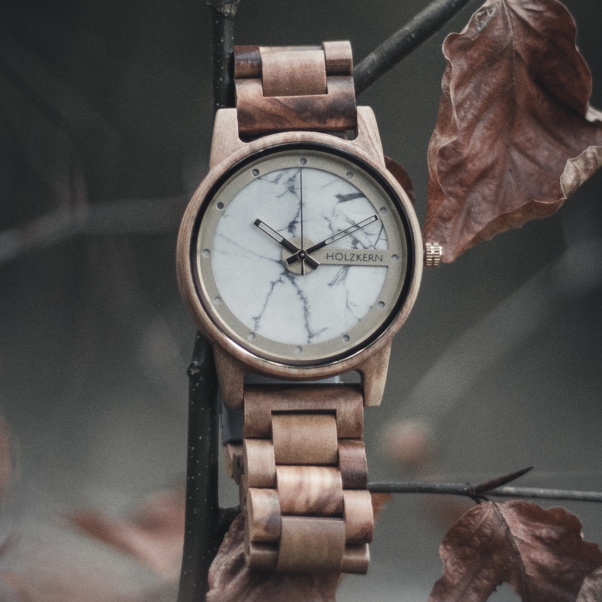 Everest (Olivewood/Marble) | Holzkern Wood Watches