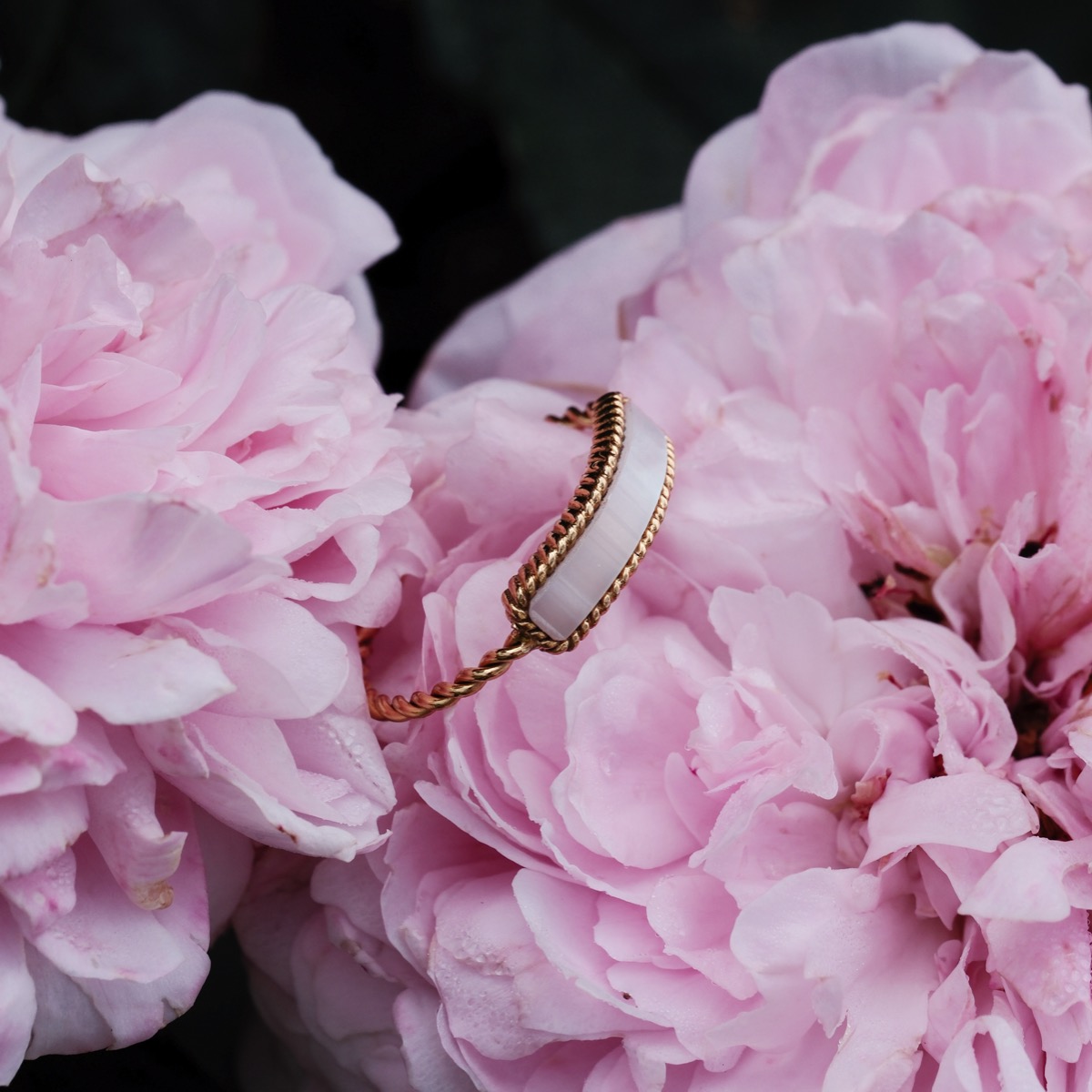 Summersweet Ring (Pink nacre/Gold) | Holzkern