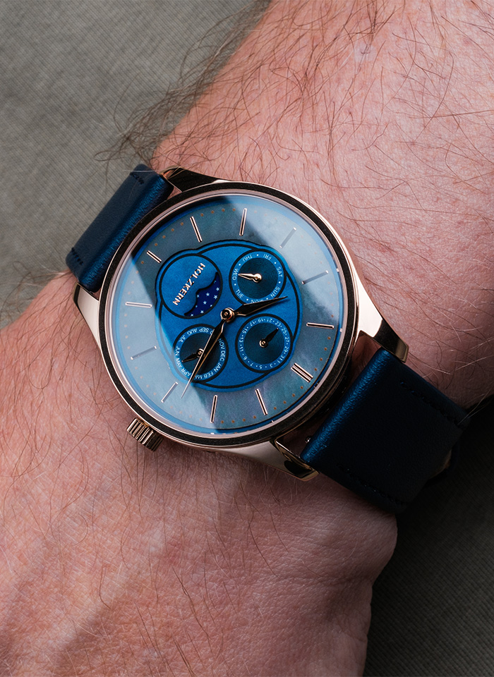Moonshiver Limited Edition | Holzkern | Herrenuhr mit Mondphase & Roségold